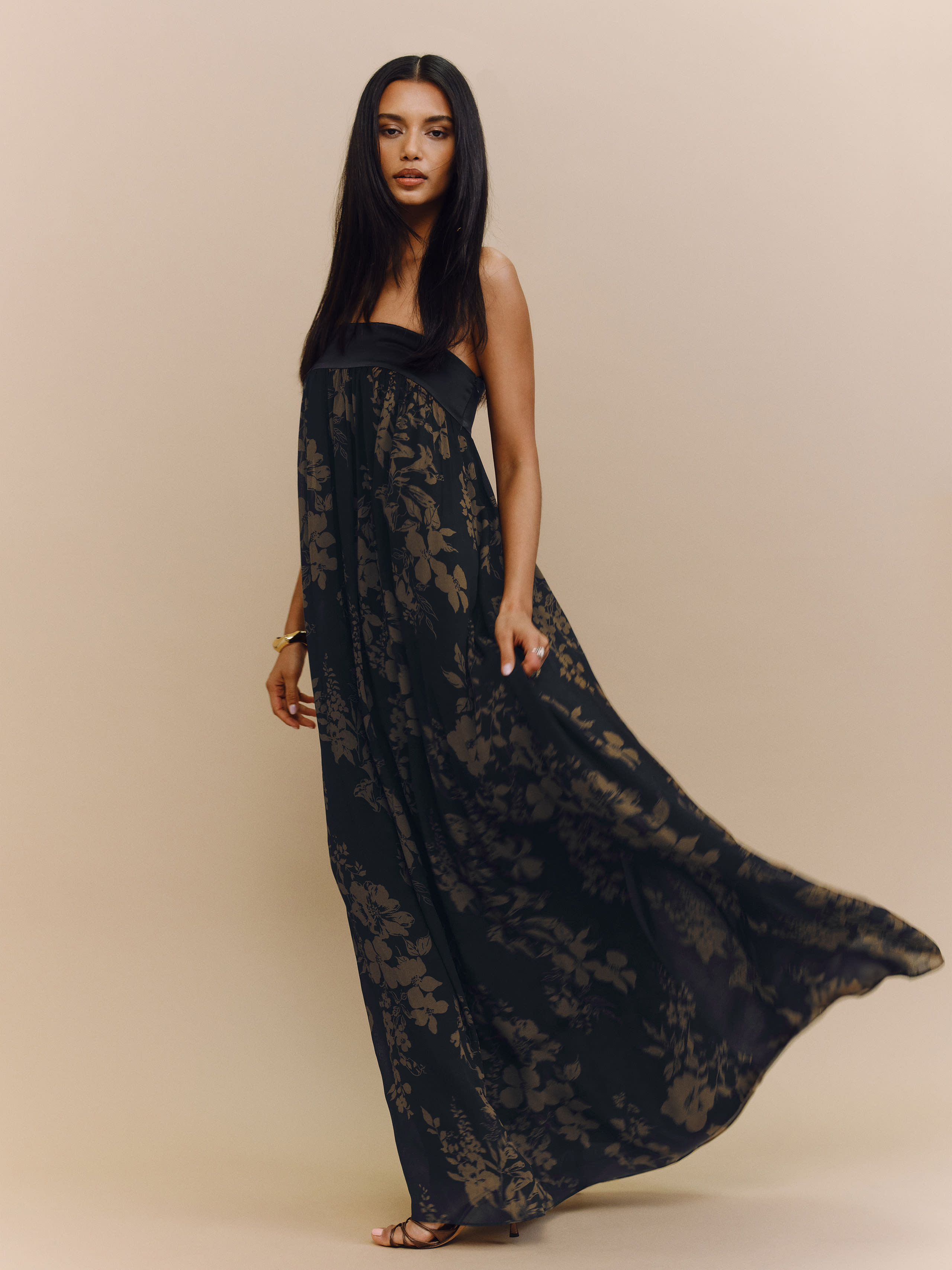 Reformation Maribelle Dress In Night Garden | ModeSens